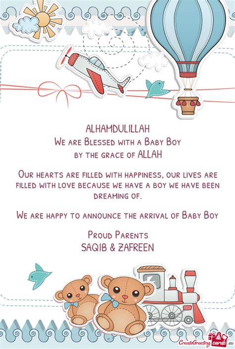 ALHAMDULILLAH We Are Blessed With A Baby Boy By The Grace Of ALLAH Our