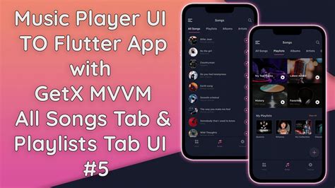 5 Music Player App With GetX State Management All Songs Tab