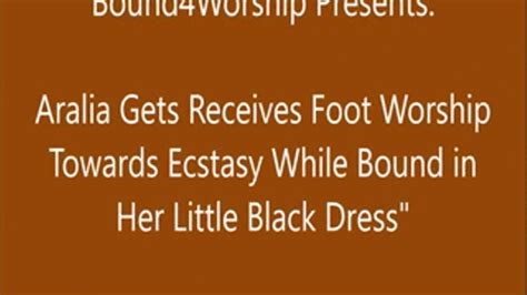 Aralia Worshiped In A Black Dress Sq Bound4worship Clips4sale