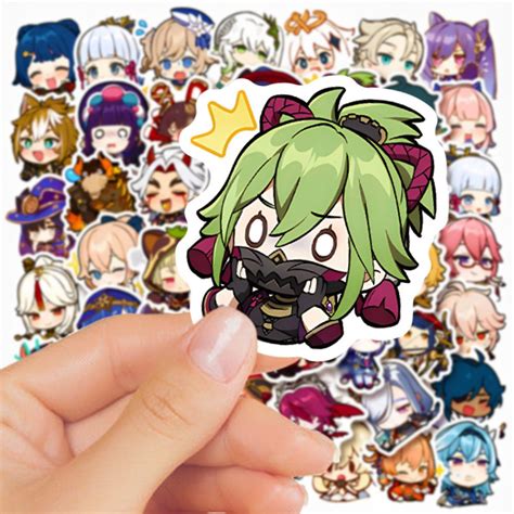 Genshin Impact Chibi Stickers Set D Pcs Genshinbox