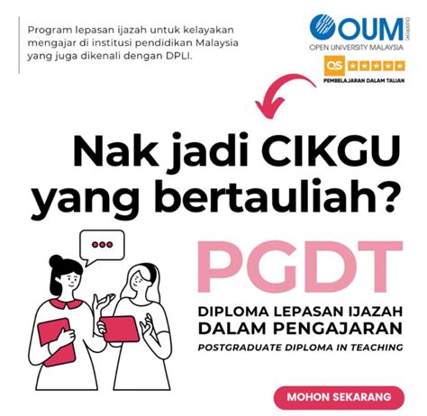 Yuran Diploma Pendidikan Lepasan Ijazah Dpli Oum 2025