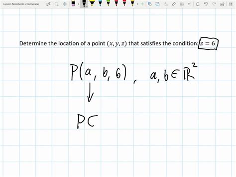 Solved In Exercises 13 24 Determine The Location Of A Point X Y Z