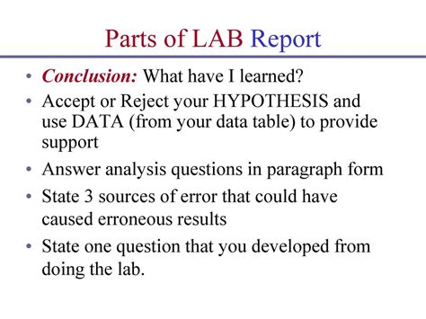 Introduction To Lab Reports Ppt Download