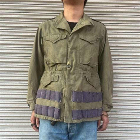 40s Us Army M43 Field Jacket Military Jacket L Gem