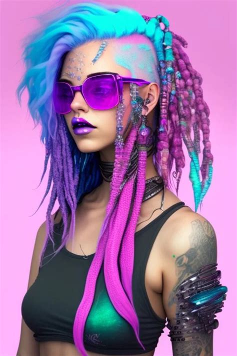 Mermaid Cyberpunk Some Fish Scales On Fa Zelda On Stablecog