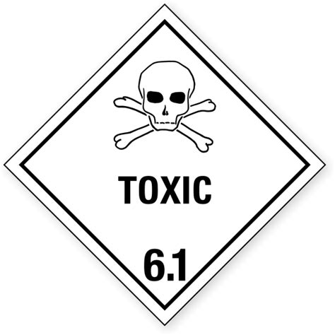 Hazard Class 61 Acute Toxicity Safety Sign Safetradie