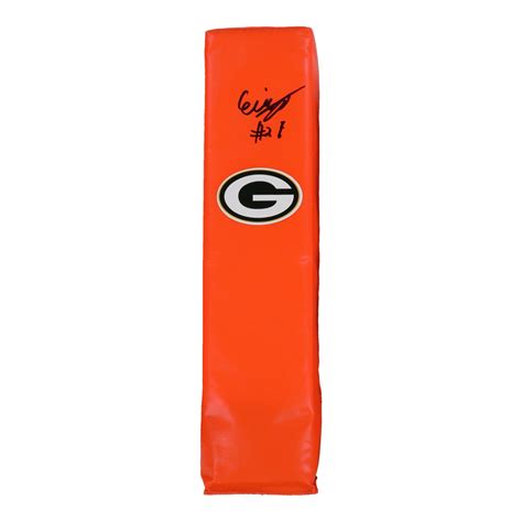 Eric Stokes Signed Packers Logo Endzone Pylon Jsa Pristine Auction
