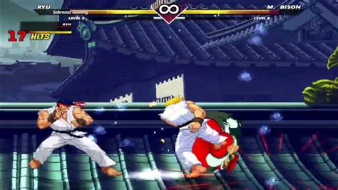 Ryu Ken The Elemental Vs Bison Elemental Synergy Crusher Epic Fight Youtube