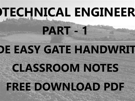 Environmental Engineering Made Easy Gate Handwritten Notes Pdf