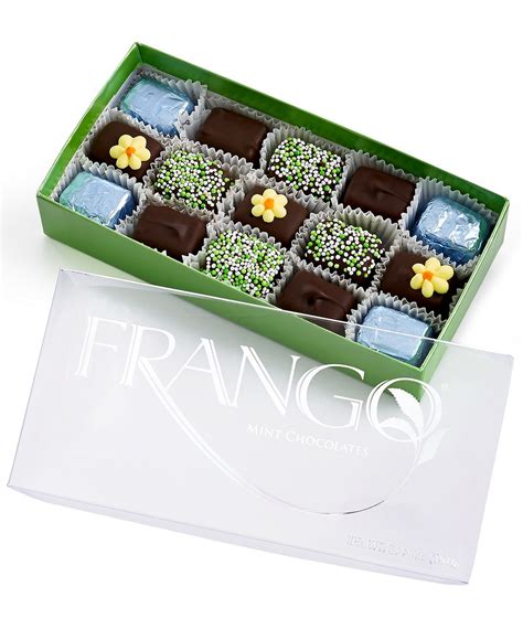 Frango Chocolates 15 Pc Flower Decorated Dark Chocolate Box Of Chocolates Gourmet Food