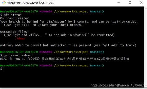 Idea的git如何回退到上一个版本idea把本地代码回退到指定版本 Csdn博客