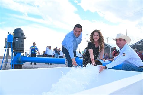 Entrega alcaldesa Leticia Herrera Ale nuevo pozo de agua en ejido Jiménez Notigram