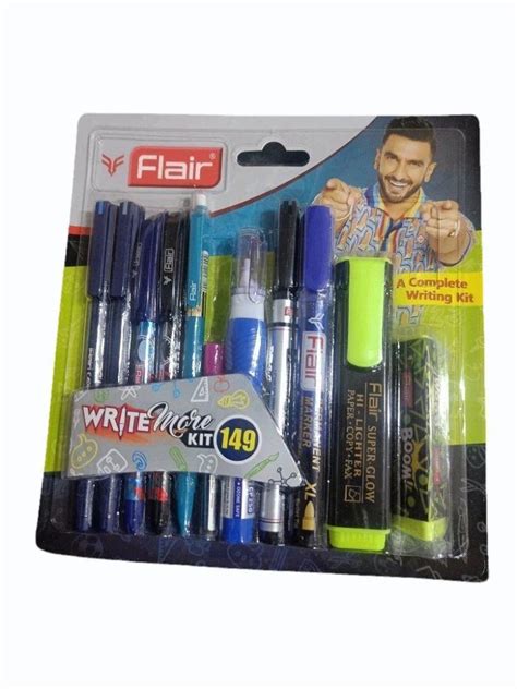 Multicolor Plastic Flair Complete Writing Kit Packaging Type Packet