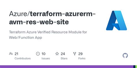 Github Azureterraform Azurerm Avm Res Web Site Terraform Azure Verified Resource Module For