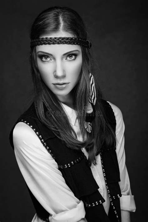 Portrait Of Fashionable Girl Stock Image Image Of Model Beautiful 27542521