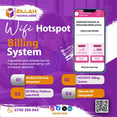 complete wifi hotspot and isp billing system with m pesa stk push