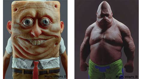 Patrick And Spongebob Real Life