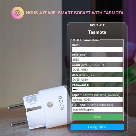 Mua Tasmota Socket NOUS A T Smallest WiFi ESP Smart Plug A Mini WiFi Sockets With Power
