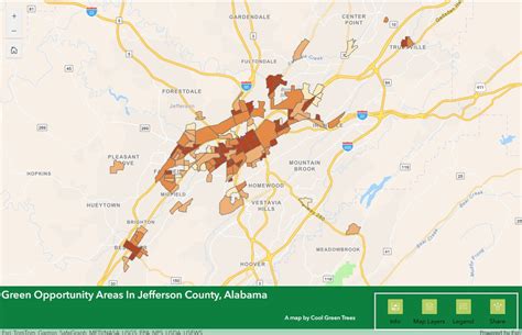Cool Green Trees Map Birminghamwatch