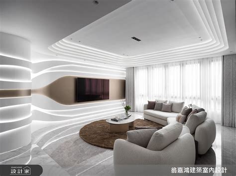 220坪毛胚屋現代風客廳案例圖片翁嘉鴻建築室內設計｜懷生設計懷生68桃園 C House之9－設計家 Searchome