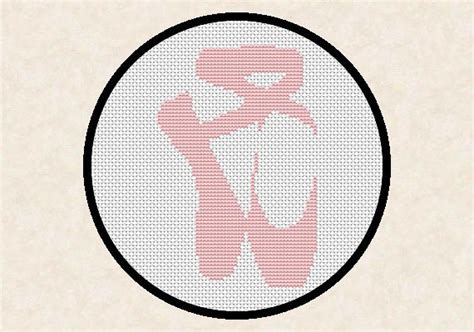Ballet Slippers Cross Stitch Pattern Instant Download Easy Counted