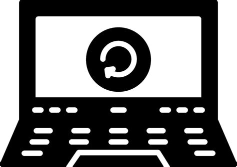 Real Time Data Refresh Option Glyph 67205675 Vector Art At Vecteezy