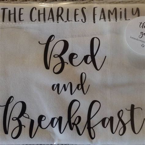 Bed And Breakfast You Make Both Tea Towel Funny Tea Towel