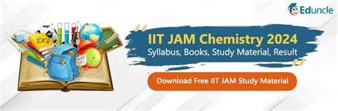 IIT JAM Chemistry Syllabus Syllabus Books Study Material