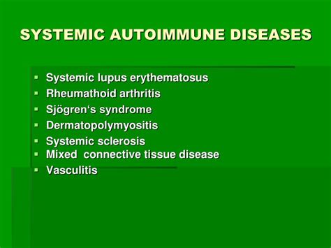 Ppt Autoimmune Diseases Powerpoint Presentation Free Download Id