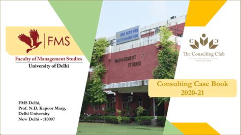 Consulting Case Book 2020 21 Fms Delhi