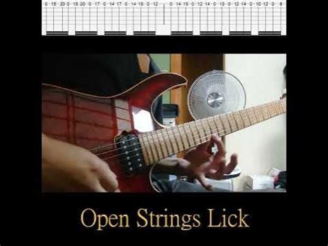 Open Strings Guitar Lick - YouTube