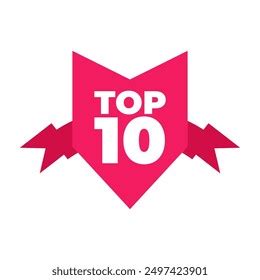 Top 10 Best Ten List Vector Stock Vector Royalty Free 2496344269 Shutterstock