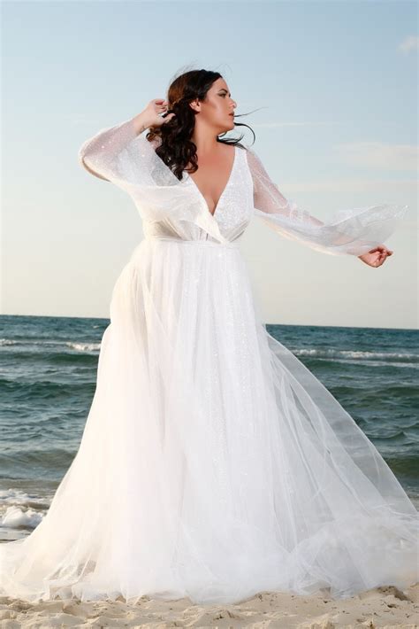 Plus Beach Wedding Dress 60 Photos