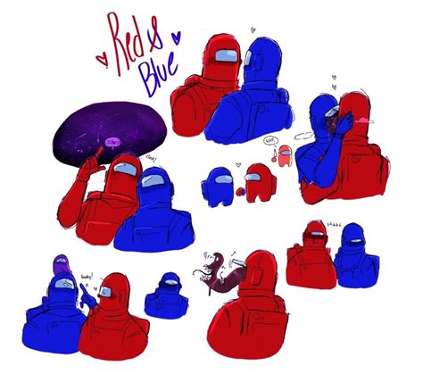 View 24 Among Us Ships Fanart Red X Blue Colouriconicbox