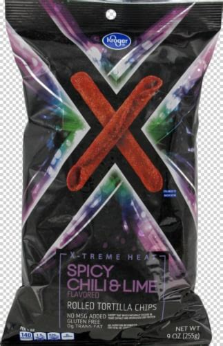 Kroger® X Treme Heat Spicy Chili And Lime Flavored Rolled Tortilla Chips