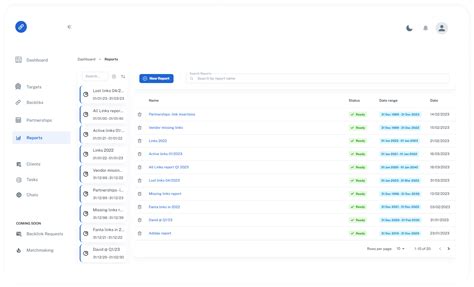 Client Reporting Backlink Manager