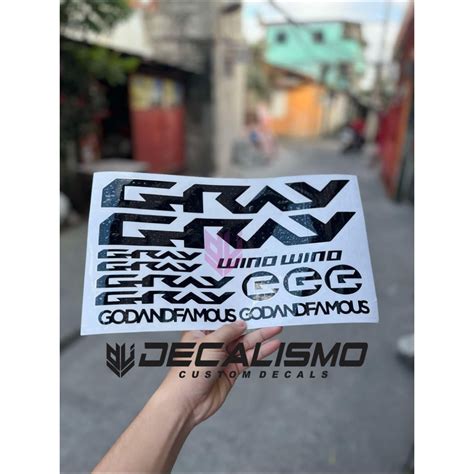 Gray Fixie Decal Outdoorandwaterproof Shopee Malaysia