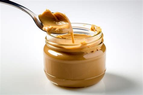 Premium Ai Image There Is A Spoon With Peanut Butter On It And A