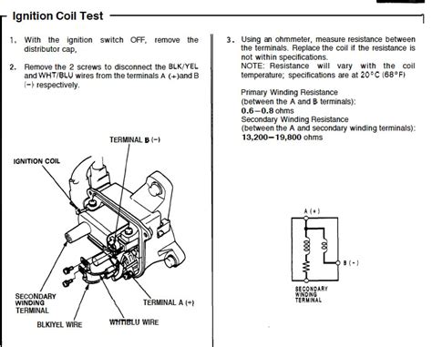 Ignition Coil Resistance Chart Ponasa