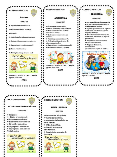 Modelo De Silabus Primaria Pdf Geometría Sustracción