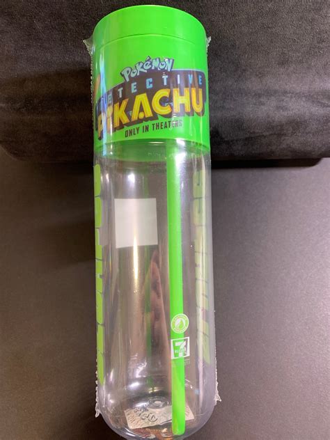 Pokemon Detective Pikachu Movie 7 11 Slurpee Cup Bottle Green Jab