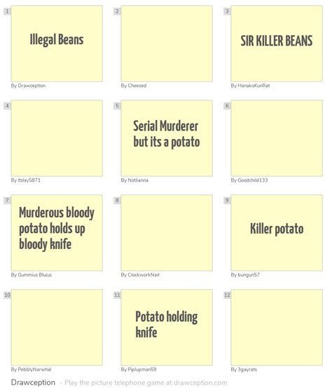 Illegal Beans Drawception