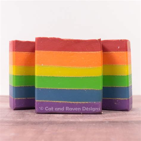 Pride Gay Pride Flag Soap Cat And Raven Designs Soap