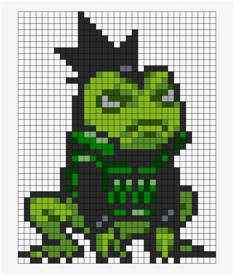 Step By Step Guide To Make A Cute Frog Pixel Art Grid