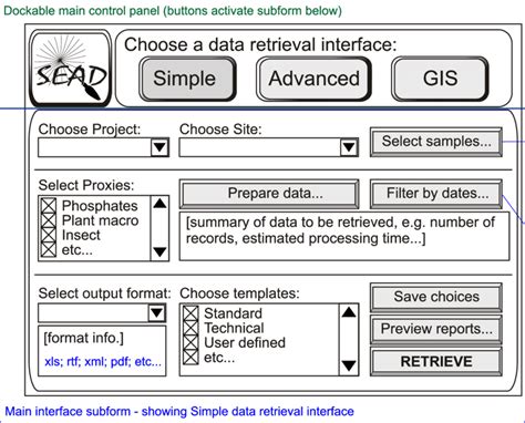 23 Sketch Of SEAD Web Interface Showing Control Panel For Switching