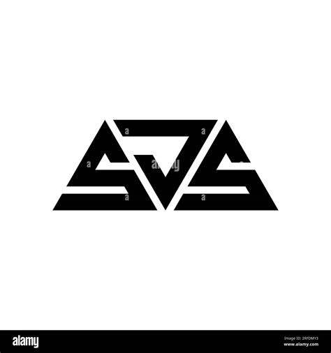 Sjs Triangle Letter Logo Design With Triangle Shape Sjs Triangle Logo