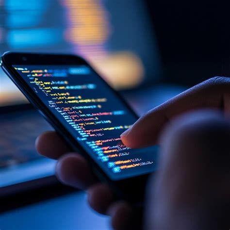 A Closeup Of A Developer Writing Backend Code In Nodejs Or Python For A