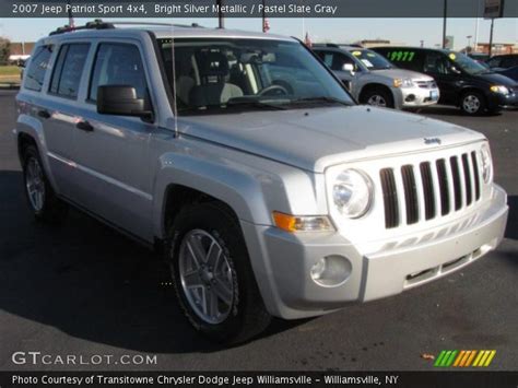 Bright Silver Metallic Jeep Patriot Sport X Pastel Slate Gray Interior GTCarLot