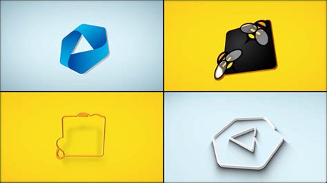D Rotating Logo Reveal After Effects Project Files VideoHive