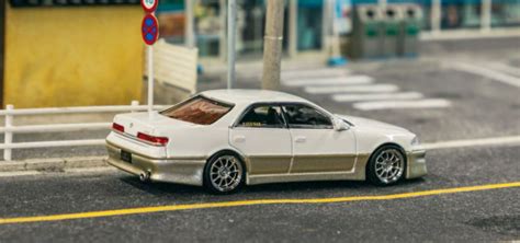 164 Tarmac Works Vertex Toyota Mark Ii Jzx100 White Metallic